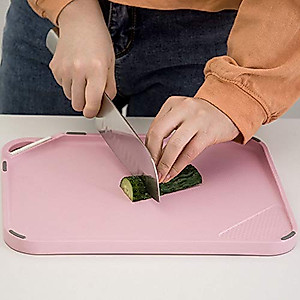 Wheat Kitchen Board 10.9x 13.3x 0.59 Inch, Cutting Board, for Dishwasher, with Juice Wall, Knife Friendly, Easy Grip Handle, Non-Slip, Chopping Board for wheat, Chef, Professional.