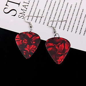 FunBoat Eddie Munson Guitar Pick Earring - Rock Music Earrings - Halloween Costume Jewelry Gifts for Women Men (Eddie Earring)