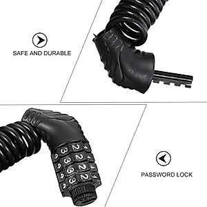 BESPORTBLE Combination Cable Lock Electric Cycle Chain Lock Bicycles Electric Bike Lock se Bike Electric Scooter Lock Bike Padlock Accessories Bike Cable Lock Helmet Steel Cable Wheel Lock
