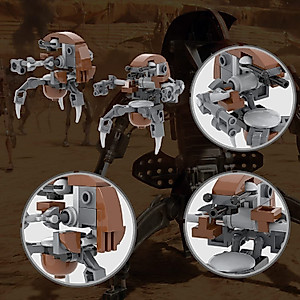 MOOXI-MOC Space Wars Battle Driods Destroyer Droideka Building Set,Creative Building Blocks Toy Set(86pcs)