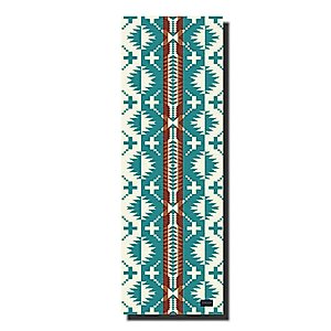 Yune Yoga Pendleton Print Yoga Mat, Non Slip Exercise & Fitness Mat For Yoga, Pilates & Floor Exercises Grippy and Thick Mat
