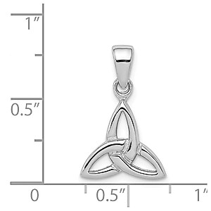 Solid 925 Sterling Silver Celtic Knot Irish Claddagh Trinity Irish Celtic Knot Pendant Charm