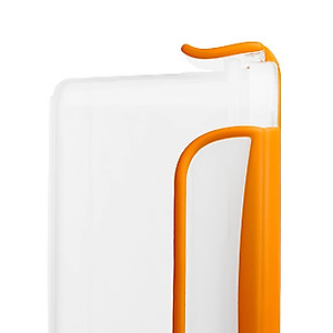 Kitchen & Cabana - 3 Pack of Large Size Sandwich Containers - Reusable, BPA Free Plastic, Snap Shut Lids with Airtight Silicone Seal. Great for Sandwiches, Snacks and Storage. (Jumbo Size - 3 Pack -