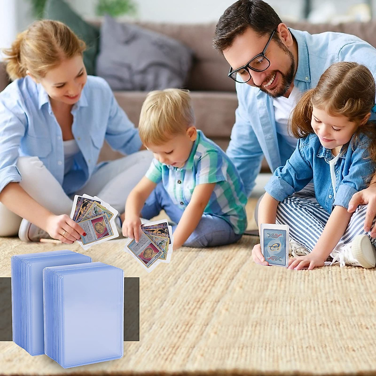 100 Pack 3" x 4" Toploaders Regular Card Loader Trading Card, Hard Card Sleeves Bundle for Trading and Sports Cards, High Hard PVC Material Large Capacity ，Standard Size Perfect for Grading