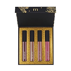 Mented Cosmetics Lip Gloss for Women Tinted Lip Balm Stain, Long Lasting Buildable Moisturizing Lipgloss Lipstick Topper, Made in USA, Cruelty Free Vegan Makeup, 2022 Gift Set 4 Pack