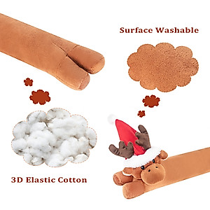 My OLi Under Door Draft Stopper Decorative Wind Stopper 36 inch for Door & Window Noise Blocker Gap Stoppers Window Sealer - Christmas Reindeer