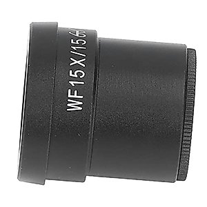 15X Wide Field Eyepiece, High Eye Point Comfortable Viewing Clearer Wide Angle Microscope Lens High Transmittance for Laboratory