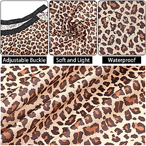 NOVWANG Hair Cutting Cape, Professional Hair Cutting Cape with Adjustable Snap Closures, Leopard Salon Barber Cape and Neck Duster Brush for Haircut Beard Hairdressing 46.8 × 56 Inch