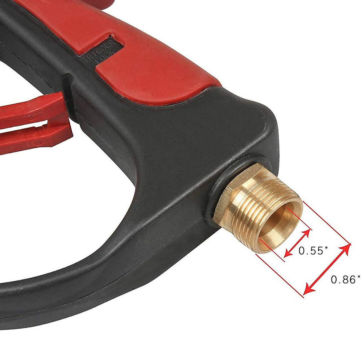 Sooprinse High Pressure Washer Gun Power Spray Gun 4000psi with 19 inch Extension Replacement Wand Lance,5 Quick Connect Nozzles for Honda Excell Troybilt, Generac, Simpson, Briggs Stratton