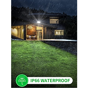 Viugreum 100W LED Flood Light, 8000LM 6000K Daylight White, 500W Halogen Bulb Equivalent, Super Bright Slim Outdoor Work Light IP66 Waterproof Security Light Fixture for Garage, Garden, Lawn, Yard