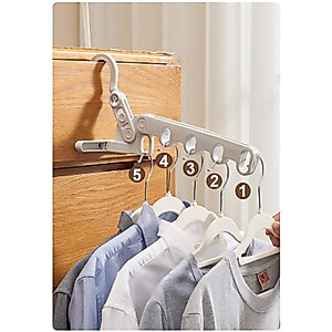 2PCS Drying Rack Foldable Hanger Portable Travel Hotel Clothes Hanger Foldable Business Trip Artifact Multi-Functional Travel Clothes Hanger Five Hole Clothes Hanger, Suitable for Various Scenarios
