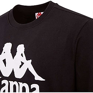 Kappa Sertum RN Sweatshirt 703797-19-4006, Mens, Caviar, XL Black