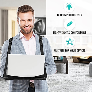 Walking Desk Mobile Laptop Desk, Hands Free Wearable Desk Mobile Laptop Harness, Standing Desk Walking Desk for Clipboard or 13" Laptop