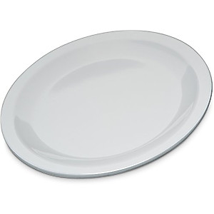 Carlisle FoodService Products KL20402 Kingline Melamine Pie Plate, 6-7/16" Diameter x 0.64" Height, White (Case of 48)