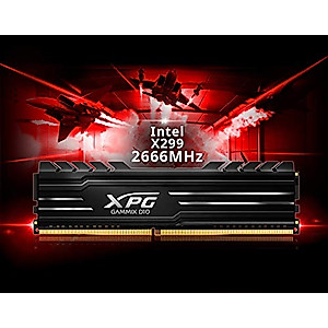 ADATA XPG GAMMIX D10 - DDR4 - Modul - 8 GB - DIMM 288-PIN - 3200 MHz / PC4-25600 - ungepuffert Black
