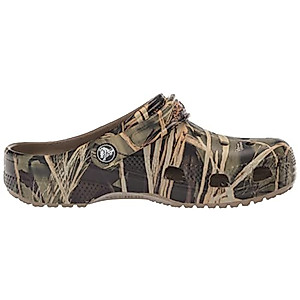 Crocs Kids' Classic Realtree Clog | Camo Shoes , Khaki, 3 Little Kid