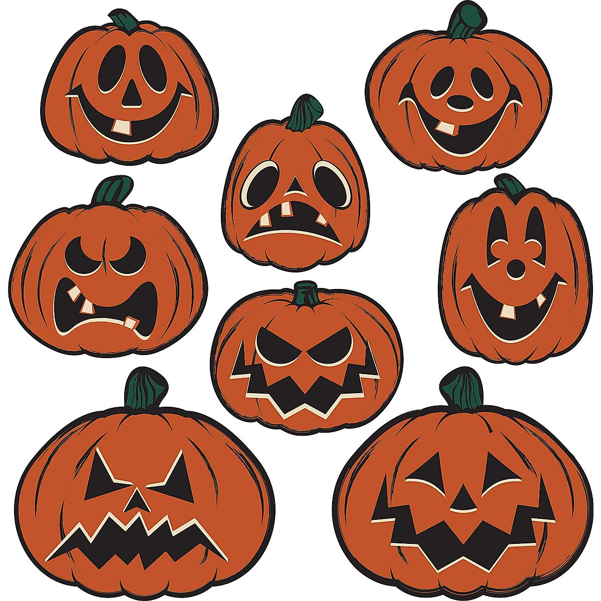 Beistle Vintage Halloween Pumpkin Cutouts