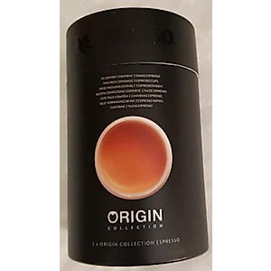 Nespresso Origin Collection 2 Espresso Coffee Cups Set, White Porcelain, New