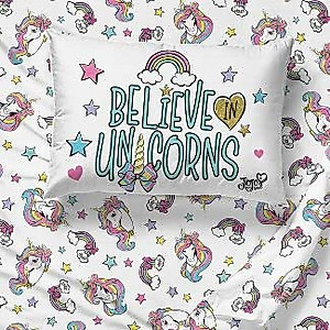 JoJo Siwa Believe in Unicorns Full 4 Piece Sheet Set