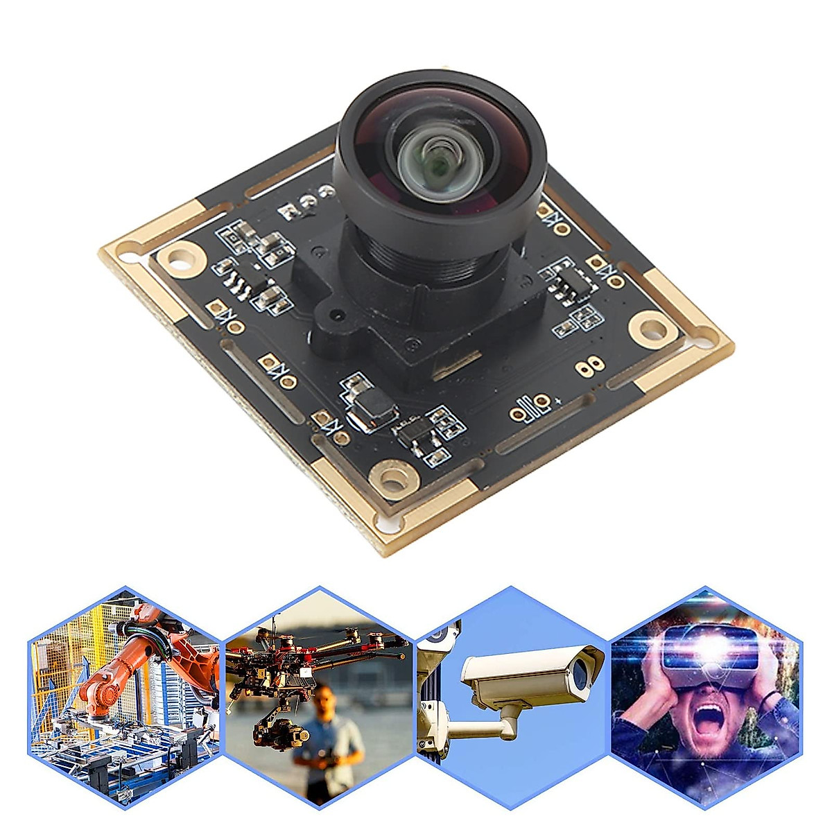 HD Camera Board, Dual Digital Microphone Manual Camera Module 5MP PS5520 Chip 125° Field of View for Computer