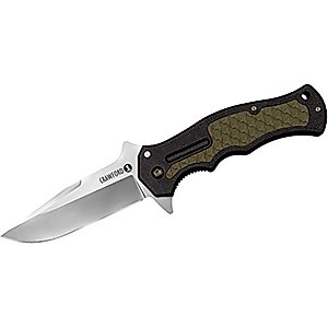 Cold Steel Crawford Model 1 Folding Knife with Pocket Clip, 3 1/2" Blade, Zy-Ex Handle