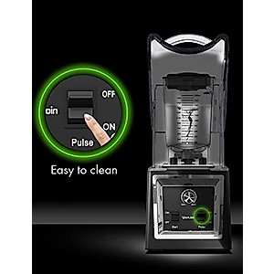 Wantjoin Professional Blender Commercial Soundproof Quiet blender Removable shield for Crushing ice,smoothie,puree,Blender for kitchen
