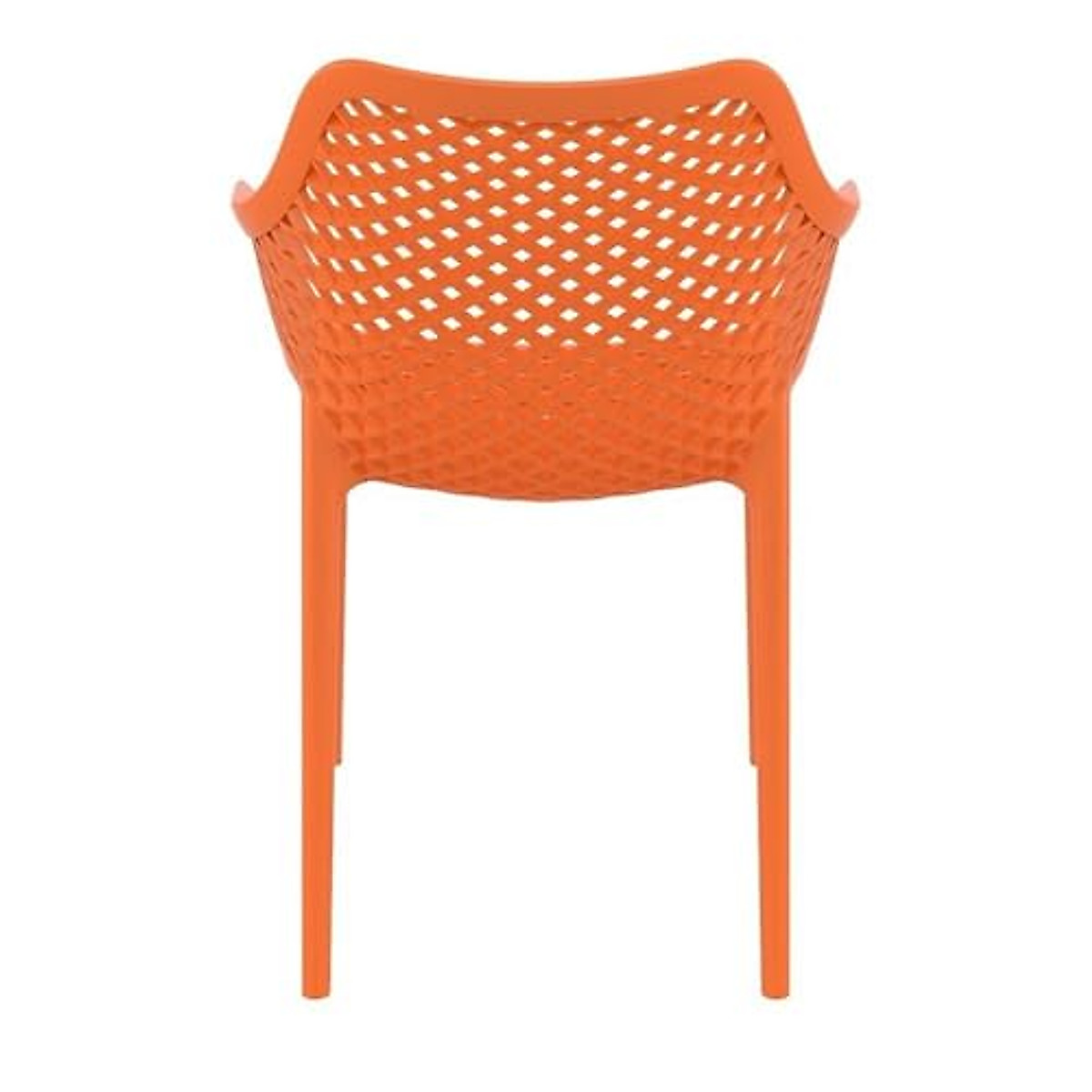 Compamia Air XL Outdoor Patio Dining Arm Chair in Orange (Set of 2)