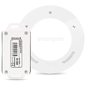 ismartgate LITE Smart Garage Door Opener Remote, APP Control, Compatible with Apple Homekit, Amazon Alexa, Google Assistant, IFTTT, Compatible with All Garage doors. Wireless sensor included.