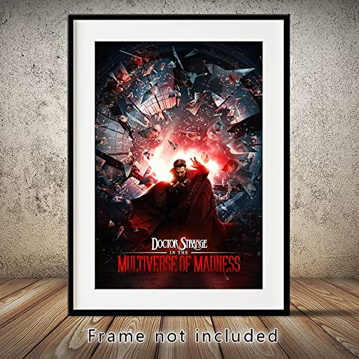 SenNJArt Dr Strange Poster Multiverse of Madness Poster Print on Canvas Doctor Strange Wall Art Super Hero Poster Art Paitings HD Movie Poster Wall Decor for Bedroom Livingroom 16x24In Unframed