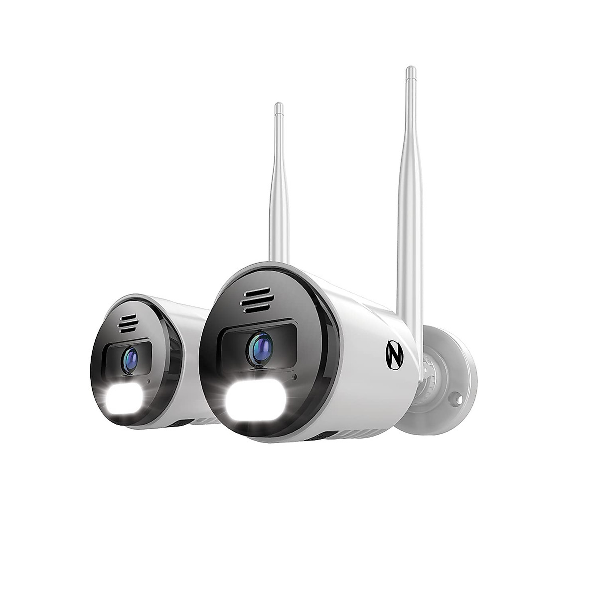 Night Owl Sp, Llc Night Owl Wi-Fi IP 4K HD Indoor/Outdoor Dual Spotlight Cameras with 2-Way Audio, Preset Voice Alerts and Built-in Camera Siren