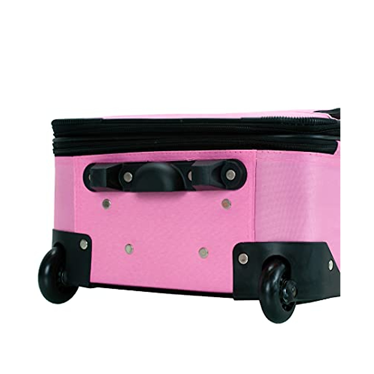 Rockland Journey Softside Upright Luggage Set, Expandable, Pink, 4-Piece (14/19/24/28)