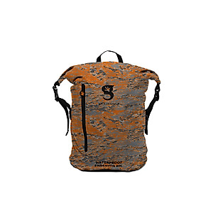 geckobrands Endeavor Waterproof Backpack, Ember geckoflage