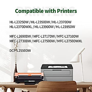 JINTUM TN760 Compatible Brother Toner Cartridge Replacement for Brother TN-760 TN730 TN-730 High Yield for MFC-l2710DW HL-L2390DW MFC-l2690DW MFC-l2717DW DCP-L2550DW MFC-L2750DW HL-L2395DW (4 Black)
