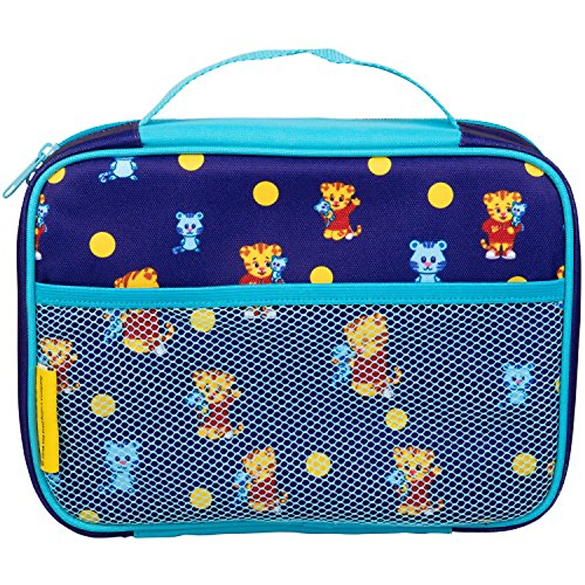 Daniel Tiger's Neighborhood Insulated Lunch Sleeve - Reusable Heavy Duty Tote Bag w Mesh Pocket (Daniel Tiger - Blue)