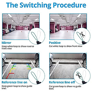 License Plate Backup Camera, Ultra HD Back up Camera with 8 Upgraded IR Night Vision Lights, 170° Wide View Angle Waterproof Shockproof Rear View Camera for Universal Cars, SUV, Trucks, RV and More