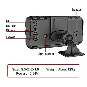 Kingneed C3012 HUD Speedometer Odometer Compass Head Up Display GPS Digital Display Big Fonts Univsersal for All Cars Truck Bus Vehicles New