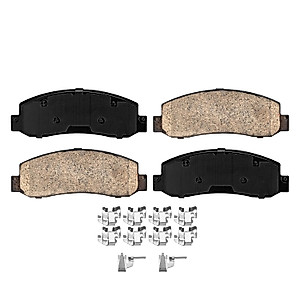 Detroit Axle - Brake Pads for 05-07 Ford F-250 F-350 Super Duty 2005 2006 2007, 4 Ceramic Brakes Pads Front and Rear Replacement