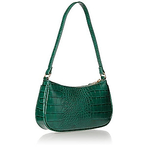 The Drop Women's Melanie Small Shoulder Bag, Dark Green, One Size