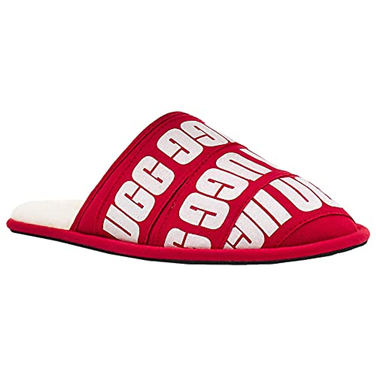 UGG Men's Scuff Graphic Band Slipper, Samba RED, 11
