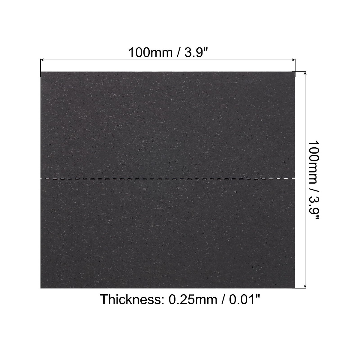 PATIKIL Table Name Place Cards,25Pcs 3.9 x 3.9inch Favor Decor Foldable Blank Card for Wedding Party Seating Place Cards Black