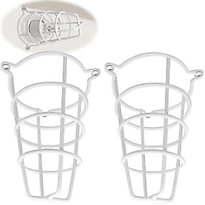 Happy Tree (2 Pack) White Fire Sprinkler Head Guard Cover for Both 1/2" & 3/4" Sprinkler Head 6" Deep Cage