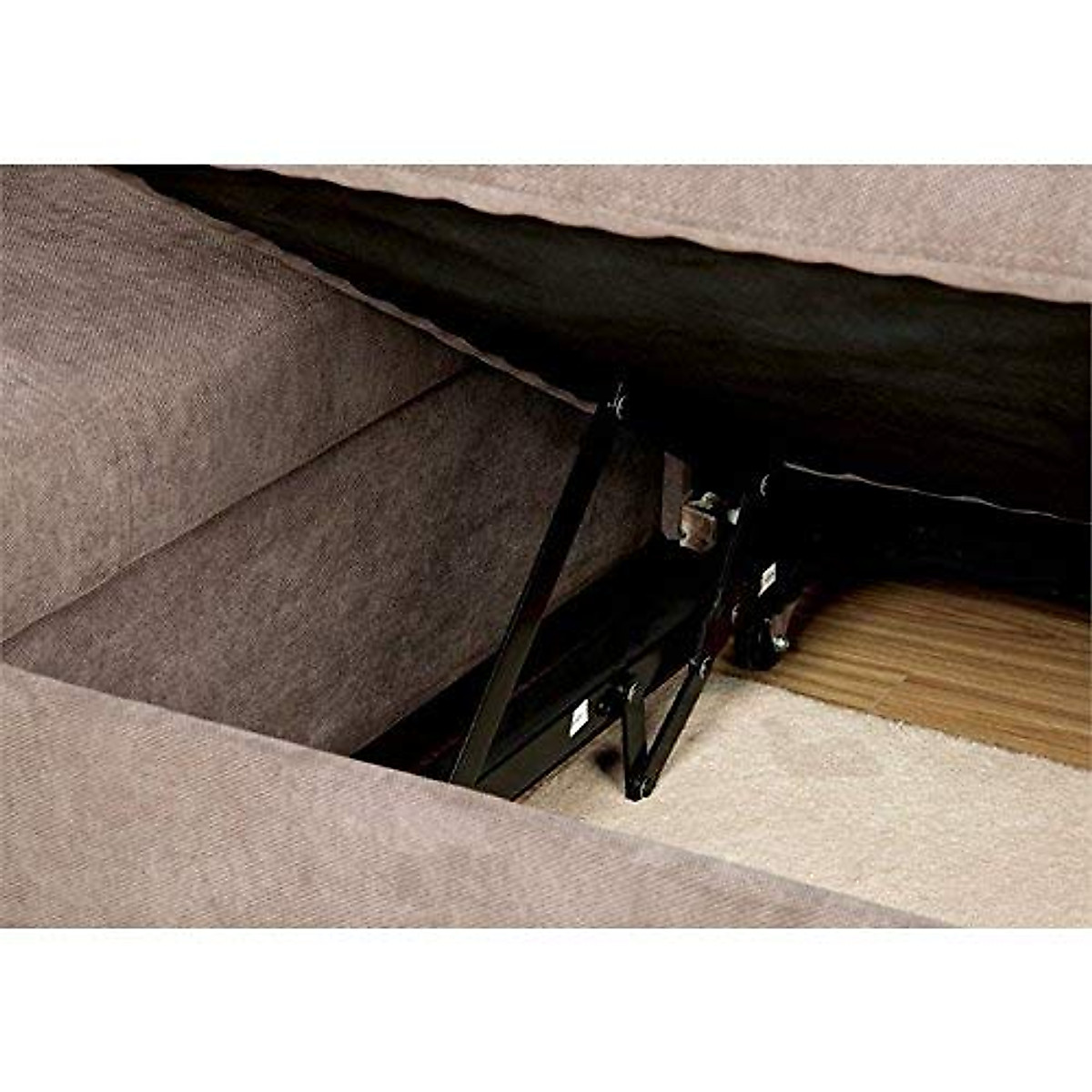 HOMES: Inside + Out Dentas Sectional with Pull Out Sleeper Chaise