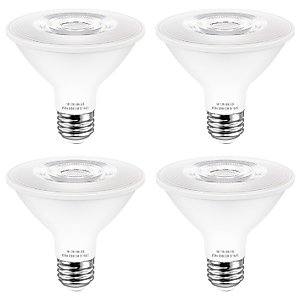 Maelsrlg Dimmable PAR30 Short Neck Flood Light LED Bulb - 9W (75W Equivalent) 3000K Warm White, Indoor and Outdoor LED Spotlight Bulbs, E26 Medium Base, 850 Lumens, 4 Pack