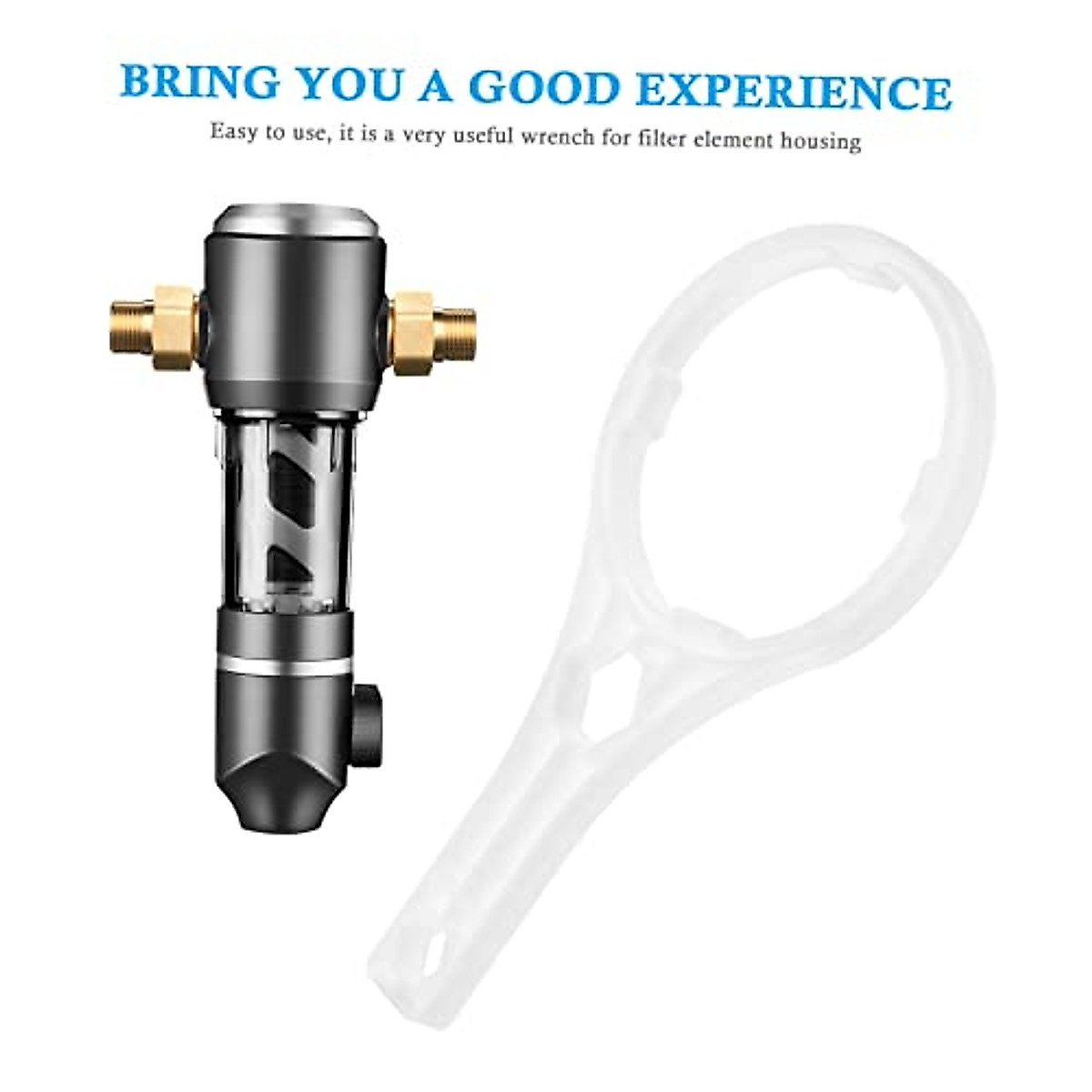 ULTECHNOVO Tools 10pcs 10 Wrench Wrenches Home Household Filtration System Wrench Under Sink Water Filter Tool Wrench Plastic White Filter Canister Spanner