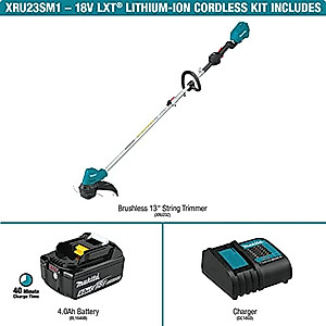 Makita XRU23SM1 18V LXT® Lithium-Ion Brushless Cordless 13" String Trimmer Kit (4.0Ah)