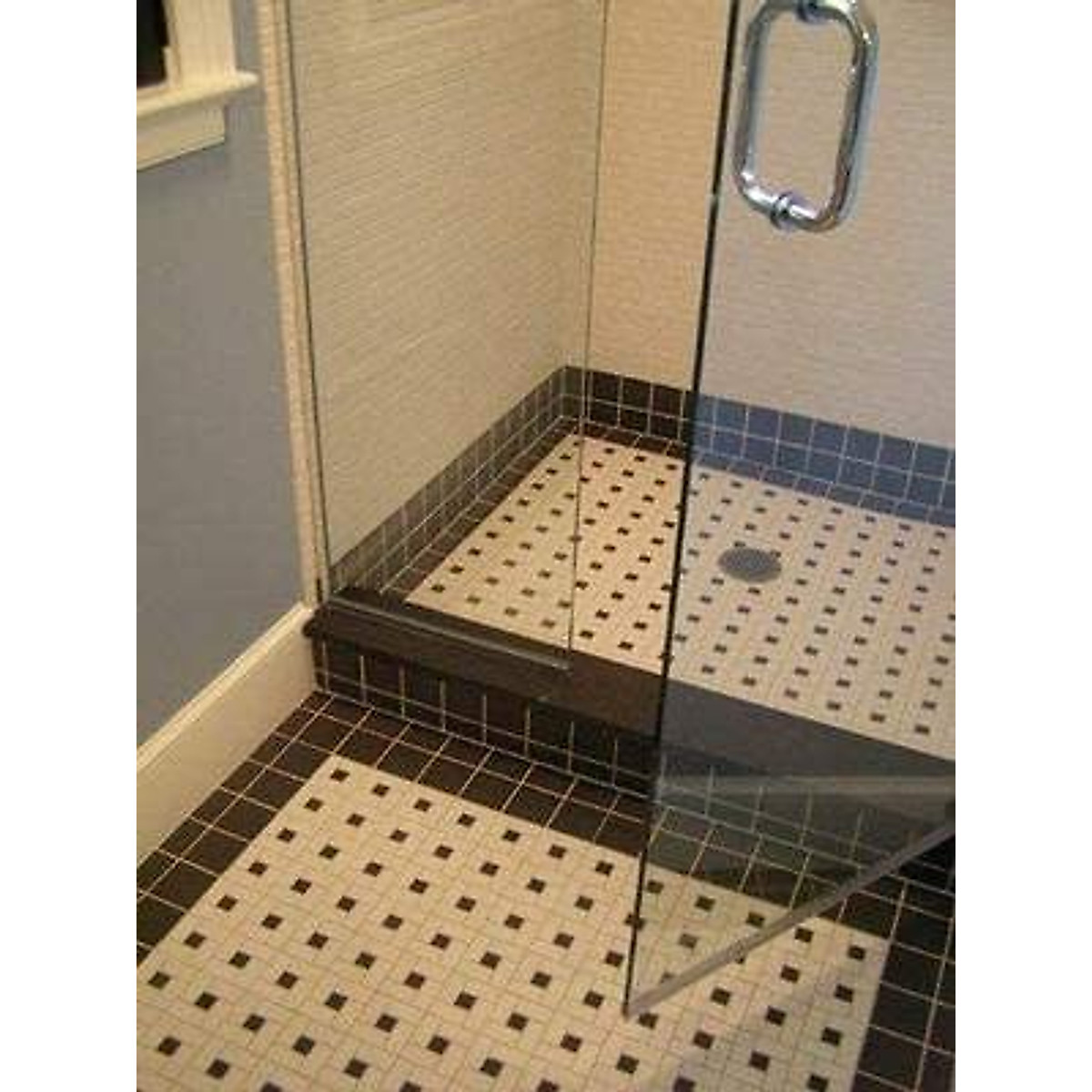 Tenedos Porcelain Premium Quality 2x2 Square Matte Mosaic Floor Wall Tile for Bathroom Shower, Kitchen Backsplash, Accent Decor on 12x12 Sheet (1 Sheet) (Black)