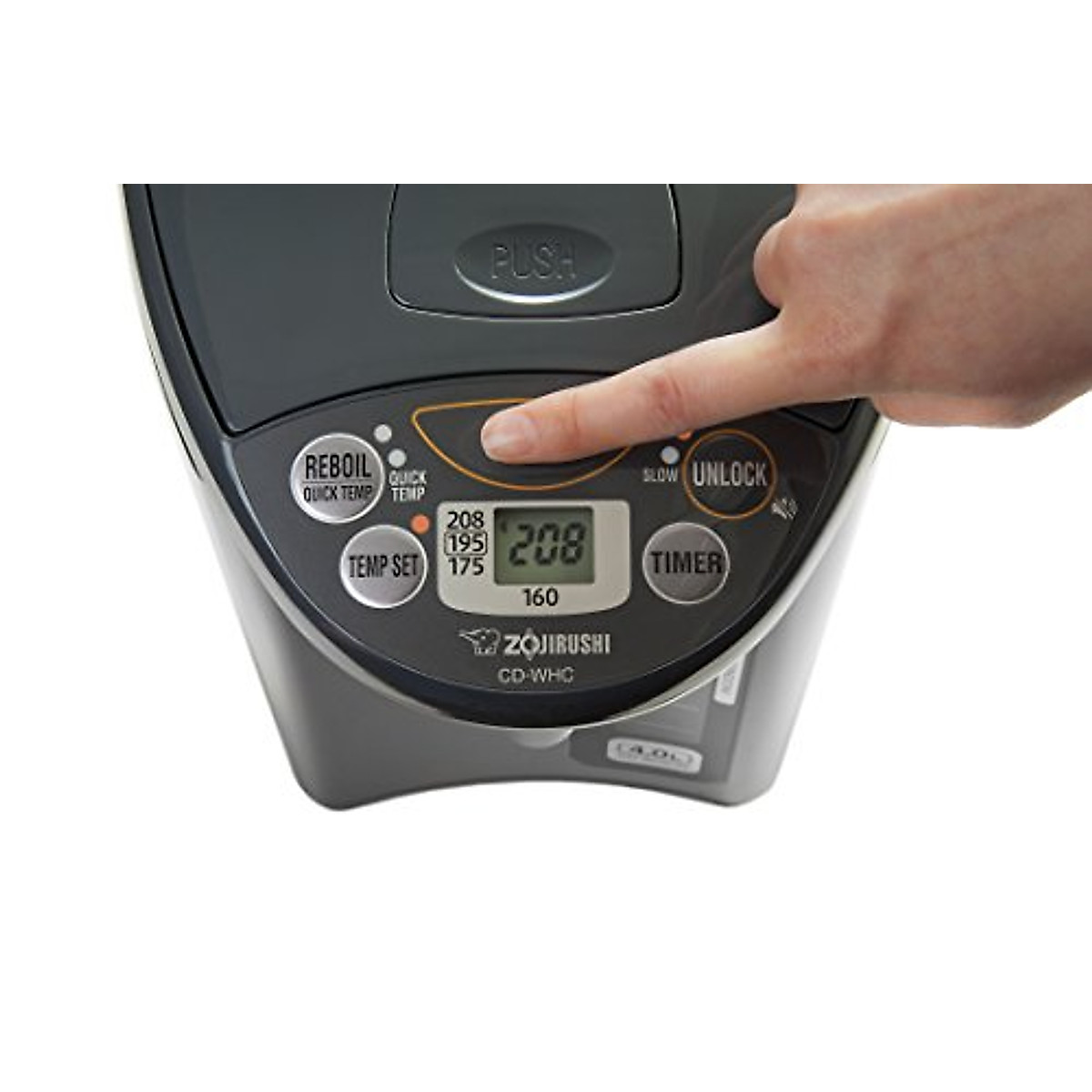 Zojirushi CD-WHC40XH Micom Water Boiler & Warmer, 135 oz, Stainless Gray