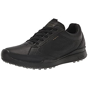 ECCO Women's Hybrid Hydromax Waterproof Golf Shoe, Black, 9-9.5