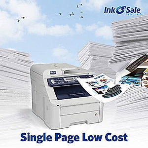 Ink E-Sale Compatible Toner Cartridge Replacement for Brother TN210 (KCMY, 4-Pack), for use with Brother HL-3040CN HL-3045CN HL-3070CW HL-3075CW MFC-9010CN MFC-9120CN MFC-9125CN MFC-9320CW Printer