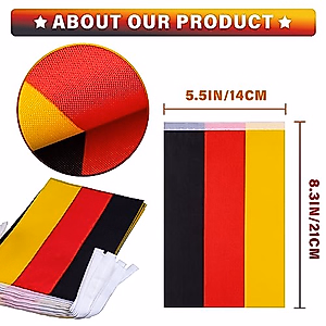 Germany String Flag Pennant Banner, Small Mini German Flags Bunting Banner, German Unity Day National Country Decoration for School, Party, Sports Events, Patriotic Festival, 33 Feet 30 Flags
